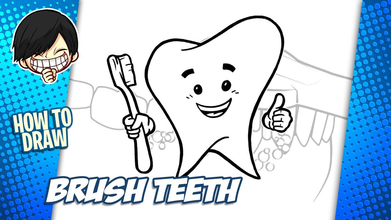 How To Draw Brush Teeth Step By Step YouTube how-to-draw-brush-teeth-step-by-step-youtube