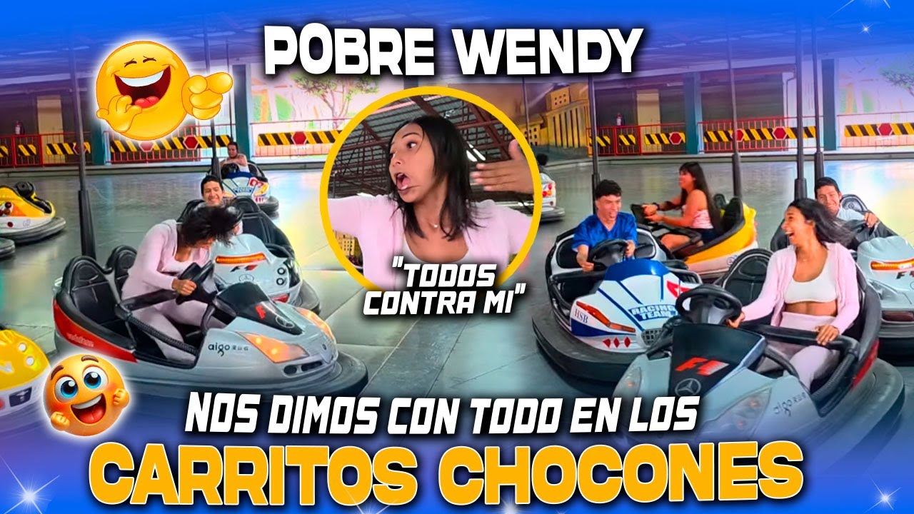 🤩MUY DIVERTIDO🥳 LA PLAGA EN LOS CARRO CHOCONES. A Wendy la agarraron de ...