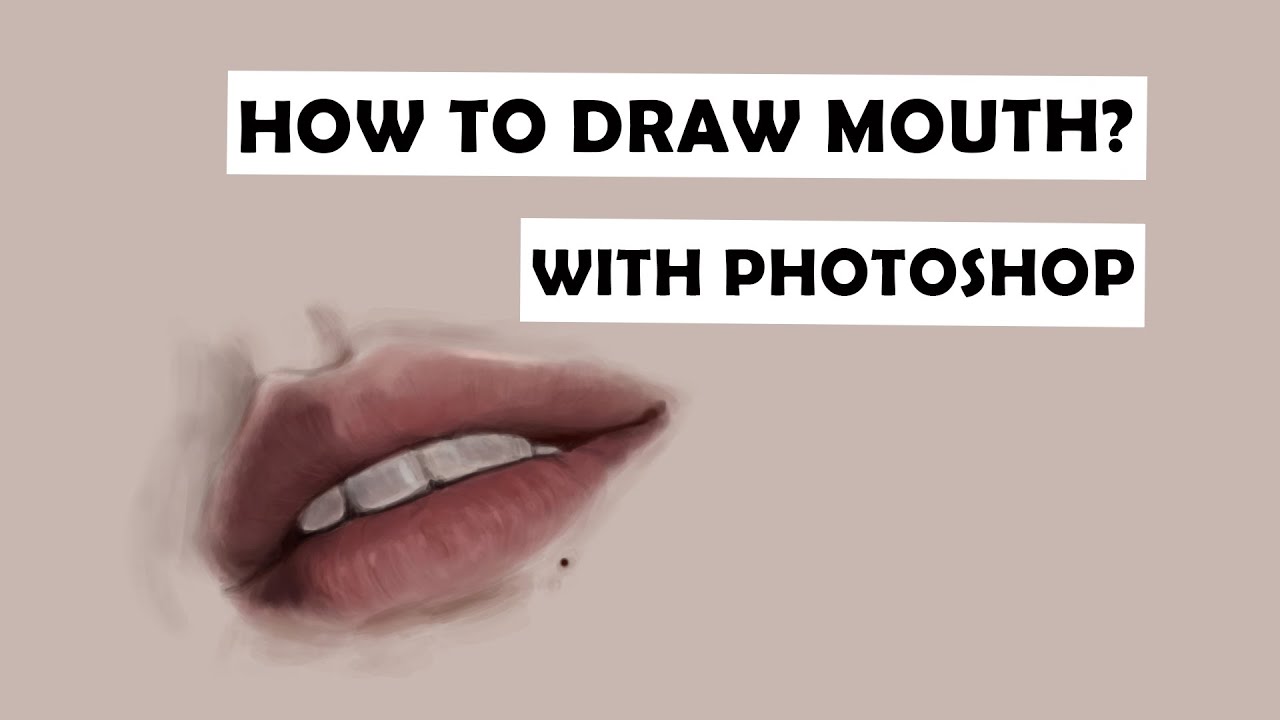 Study digital Painting | How to draw mouth | Sketching and Painting ...