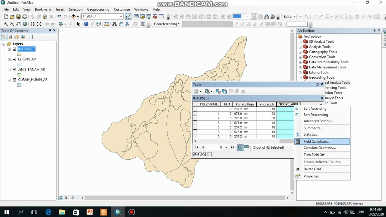 Tutorial Analisis Overlay Fungsi Kawasan dengan Aplikasi Arcgis 10.3 ...