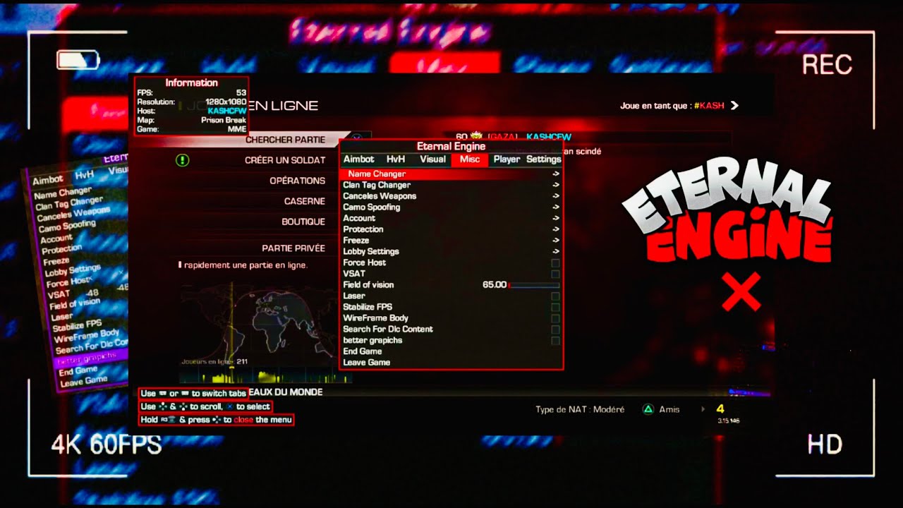 (GHOSTS MENU SPRX) 🟣 Eternal Engine V1.6🟣 - YouTube