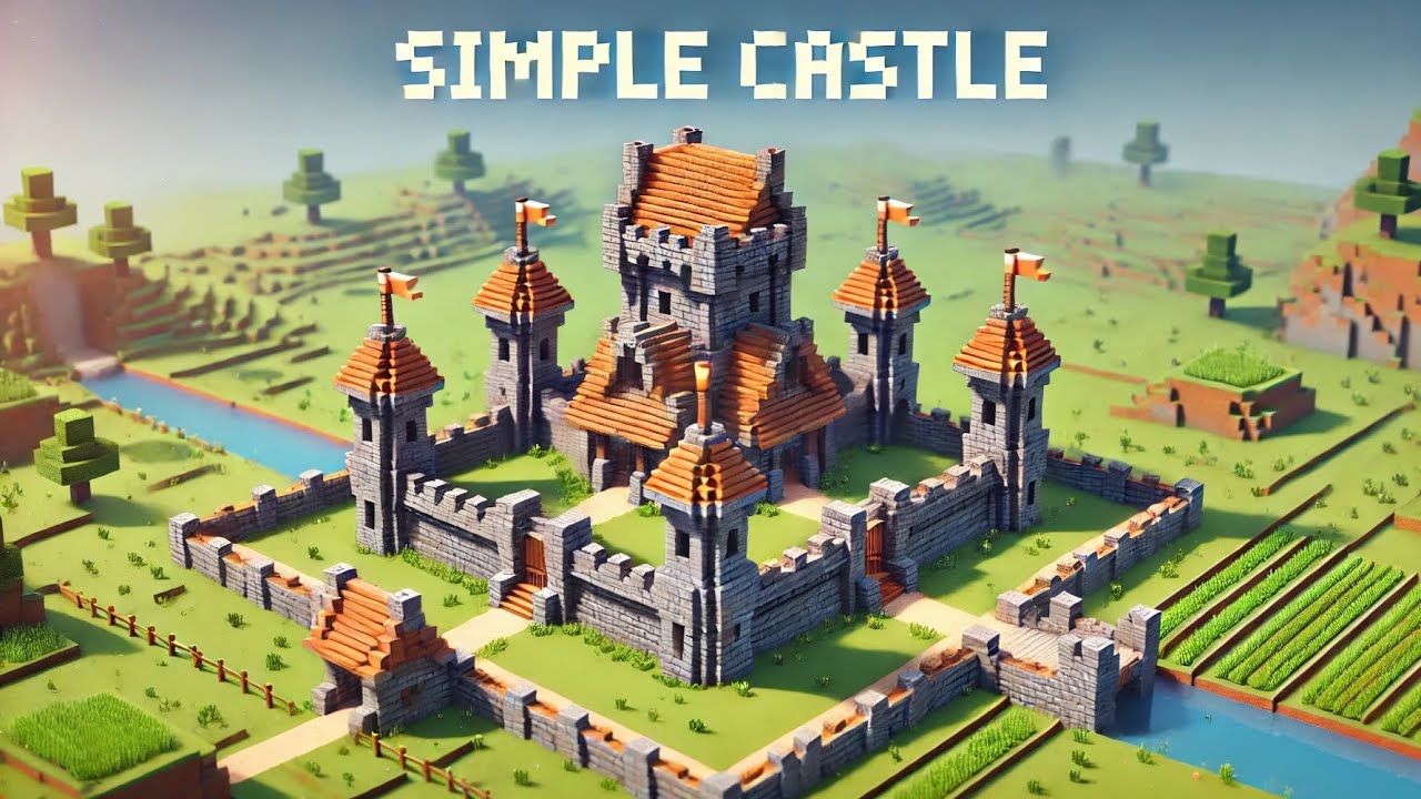 Minecraft- Easy Castle house🛖:PART#2 - YouTube