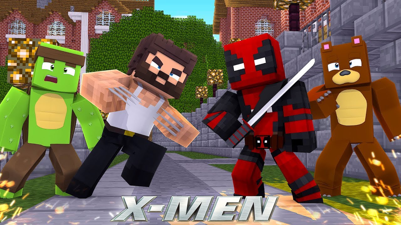 DEADPOOL VS WOLVERINE!!! - Minecraft X-Men School - YouTube