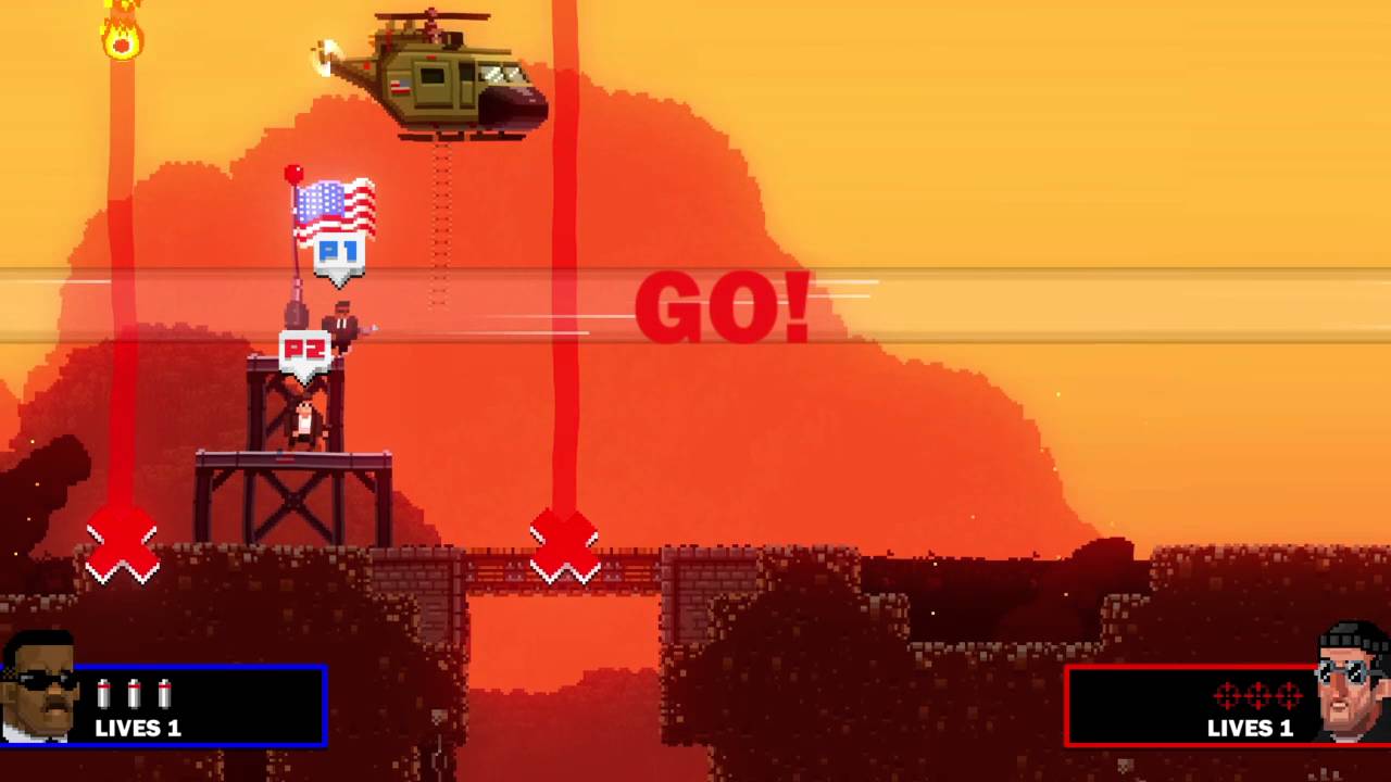 Broforce Satan Final Form Extreme Glitch with the Brodock Saints - YouTube