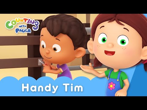 Handyman Tim! 🛠️ | Counting with Paula S5 | Kids Cartoon | #Animation # ...