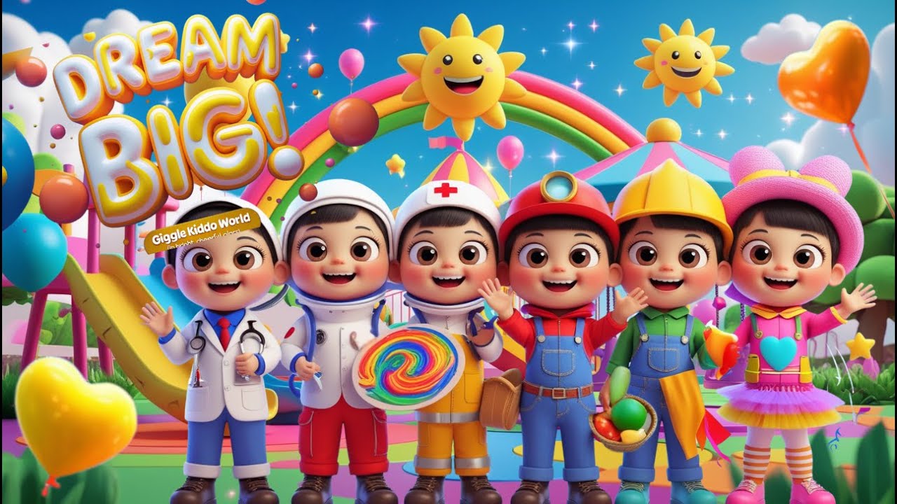 🌈 Dream Big! Fun Kids Song About Growing Up | Giggle Kiddo World - YouTube