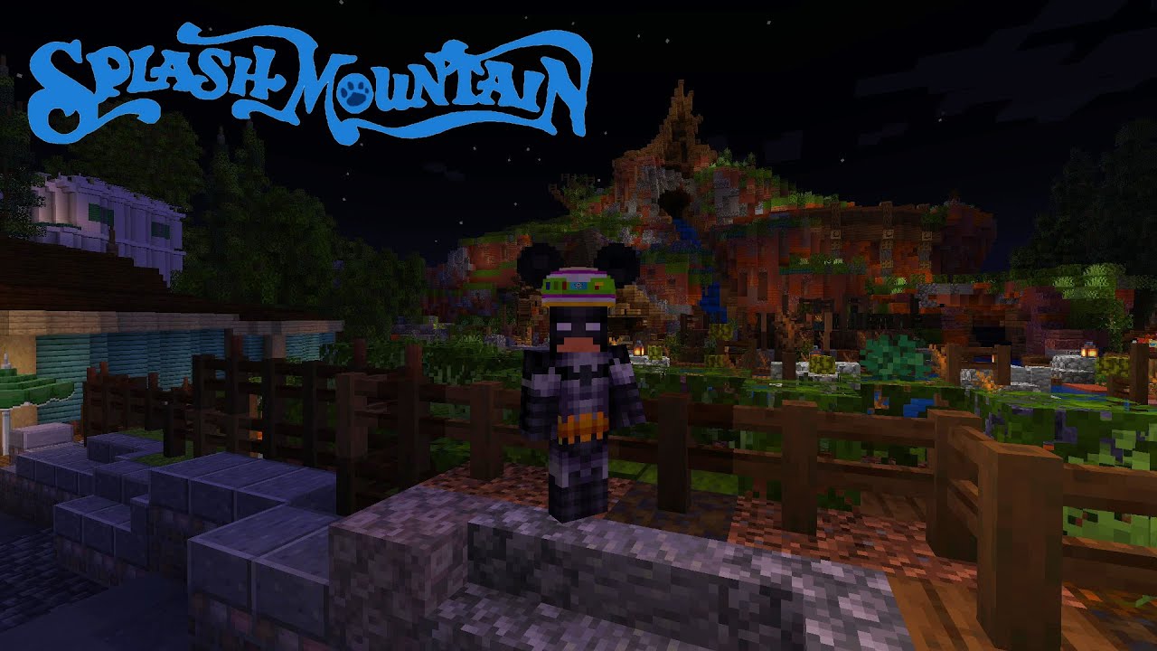 Minecraft Splash Mountain - POV (Disneyland) - YouTube