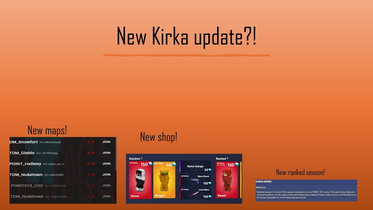 New kirka update! - YouTube