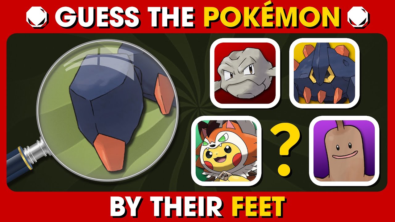 🔴 Quiz! Guess the POKEMON by Only Their Feet - Rock Edition - Ultimate ...