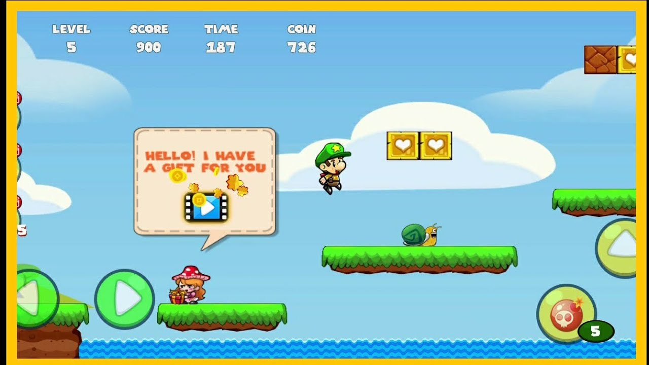 Supper Mario-Let play Mario Level 5-its quit easy tobpass that level ...