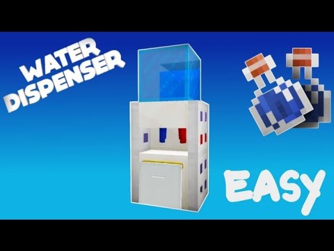 Making a 100% working water dispenser in minecraft - YouTube