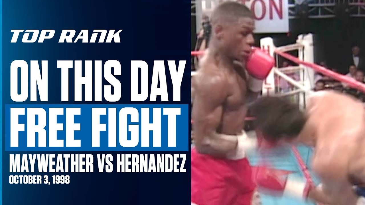 Floyd Mayweather Winning His FIRST World Title | ON THIS DAY | FREE ...