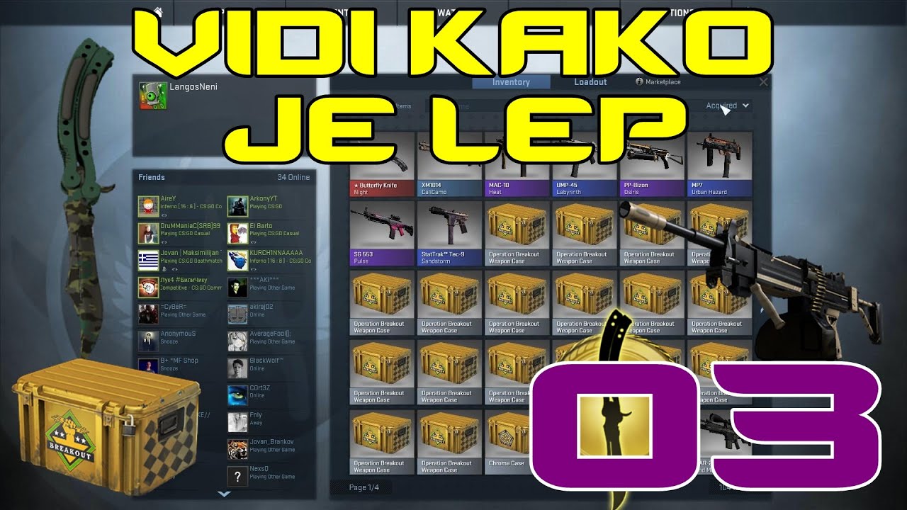 [BALKAN] CS:GO Case Opening #03 Oh my GOD - VIDI KAKO JE LEP :D - YouTube