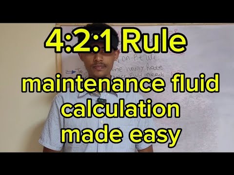 4:2:1 Rule maintenance fluid calculation for pediatrics and adult Ethio ...
