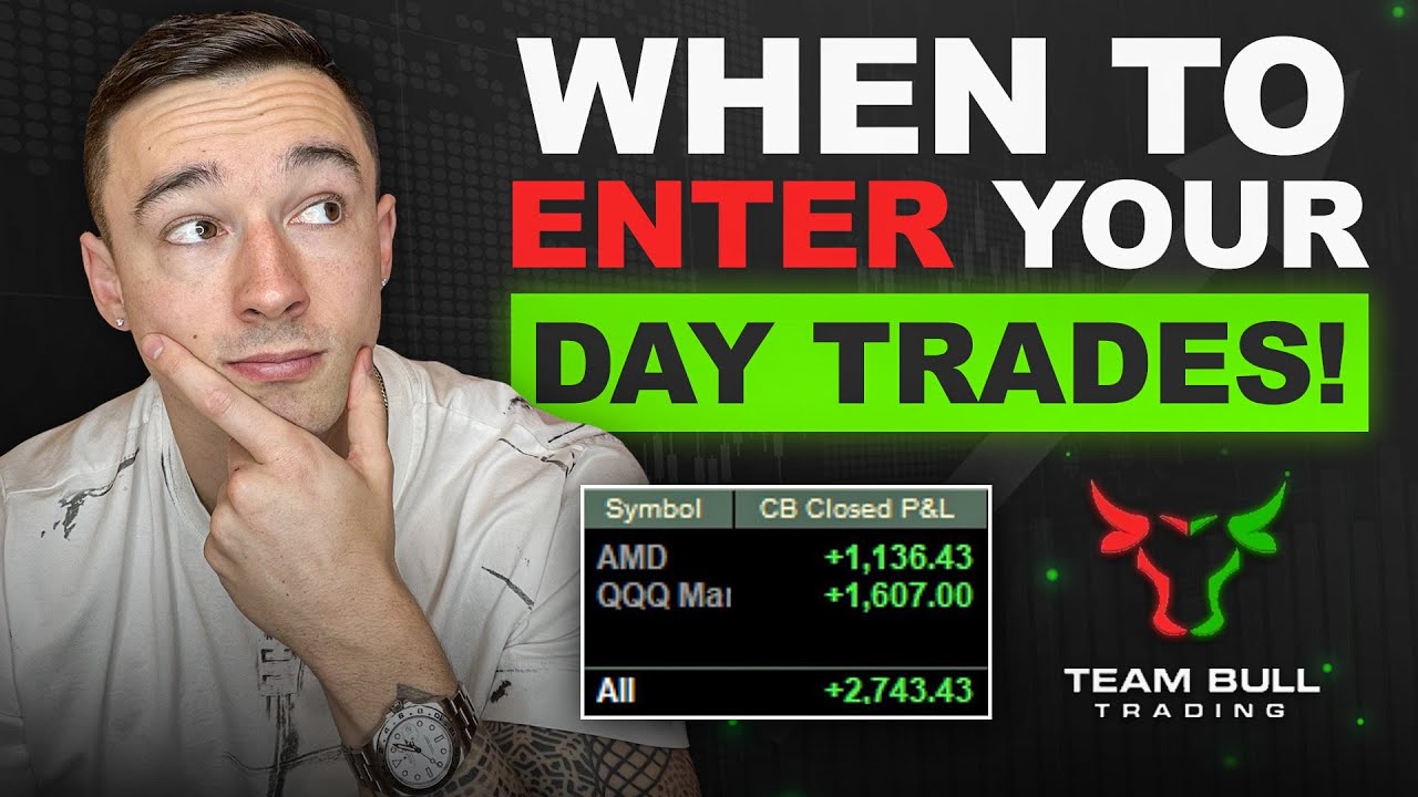 WHEN TO ENTER YOUR DAYTRADES! STOP MISSING TRADES TUTORIAL - YouTube