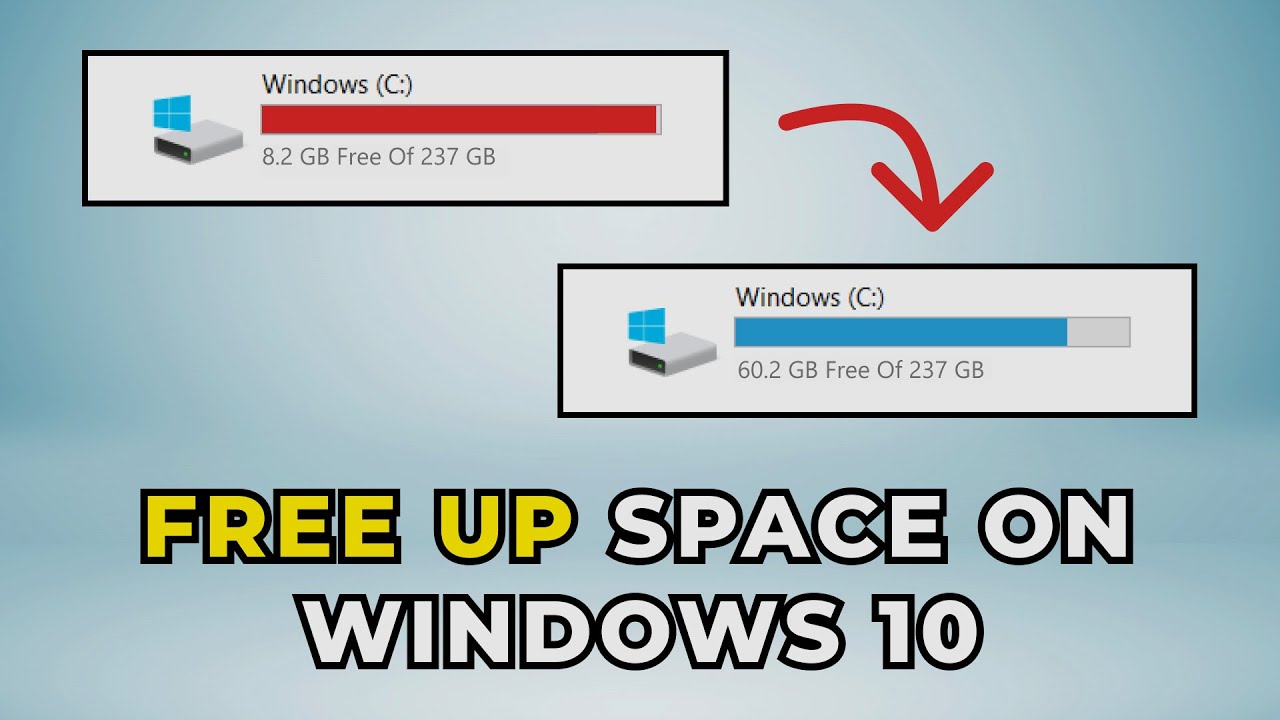 Free Up Space on Windows 10 (2022) 🔄 - YouTube