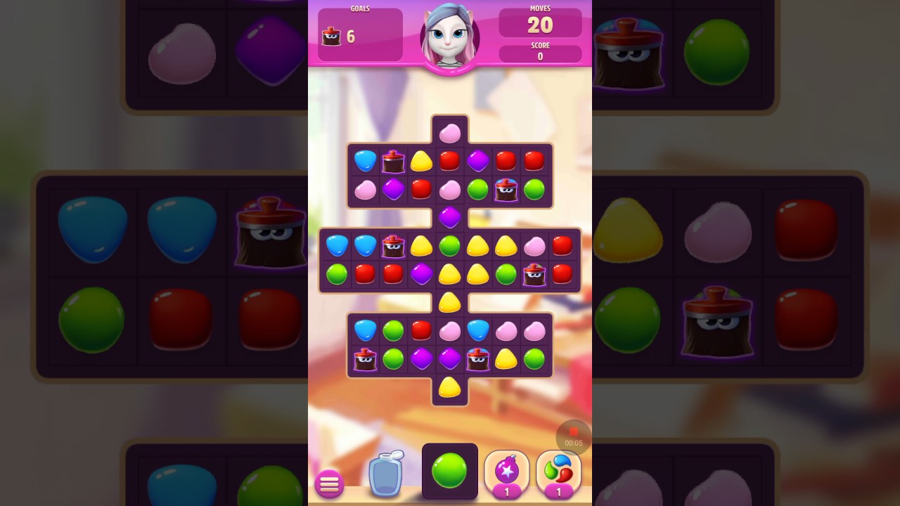 Talking Angela Color Splash Level 101 - YouTube