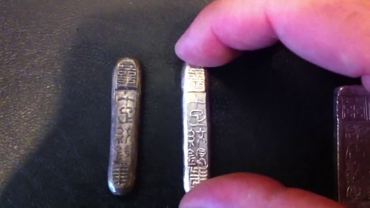 Antique Chinese Silver Sycee Collection - YouTube