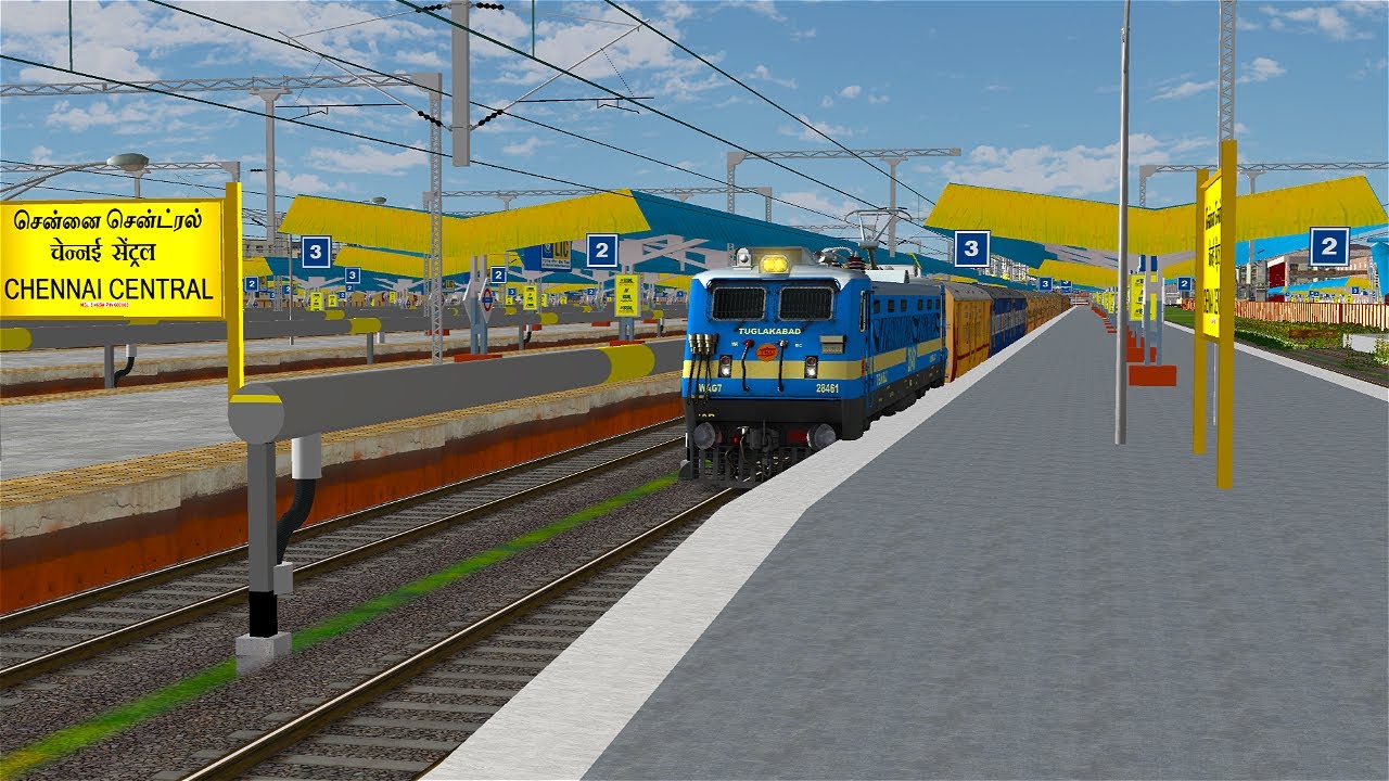 16031 Andaman Express // Shunting // Loco Chnage // Indian Railways ...