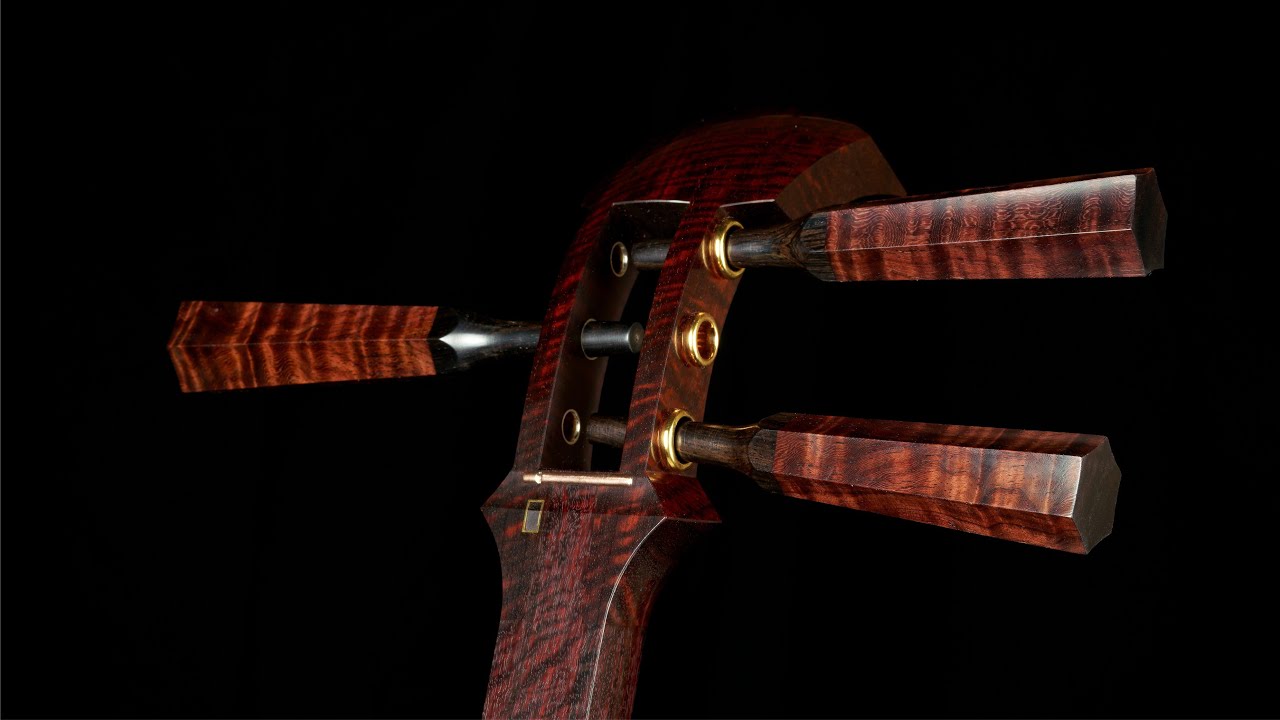 Curly Siamese Rosewood Itomaki Set (Shamisen) - YouTube