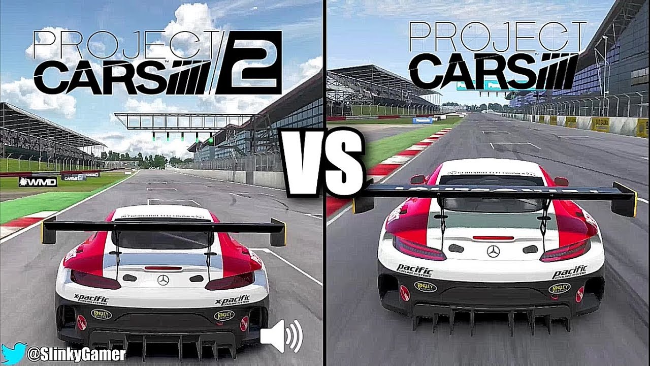 Project CARS 2 vs Project CARS - Mercedes AMG GT3 @ Silverstone ...