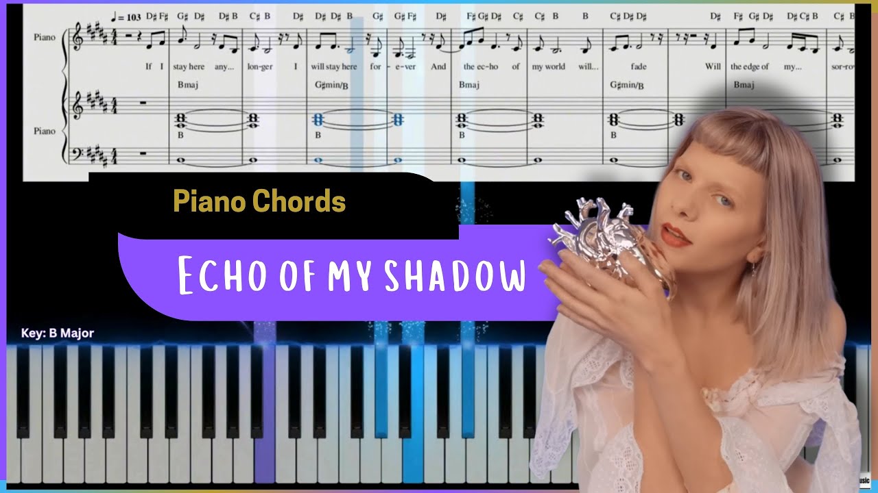 Aurora - Echo of My Shadow | Easy Piano Chords Tutorial for Beginners ...