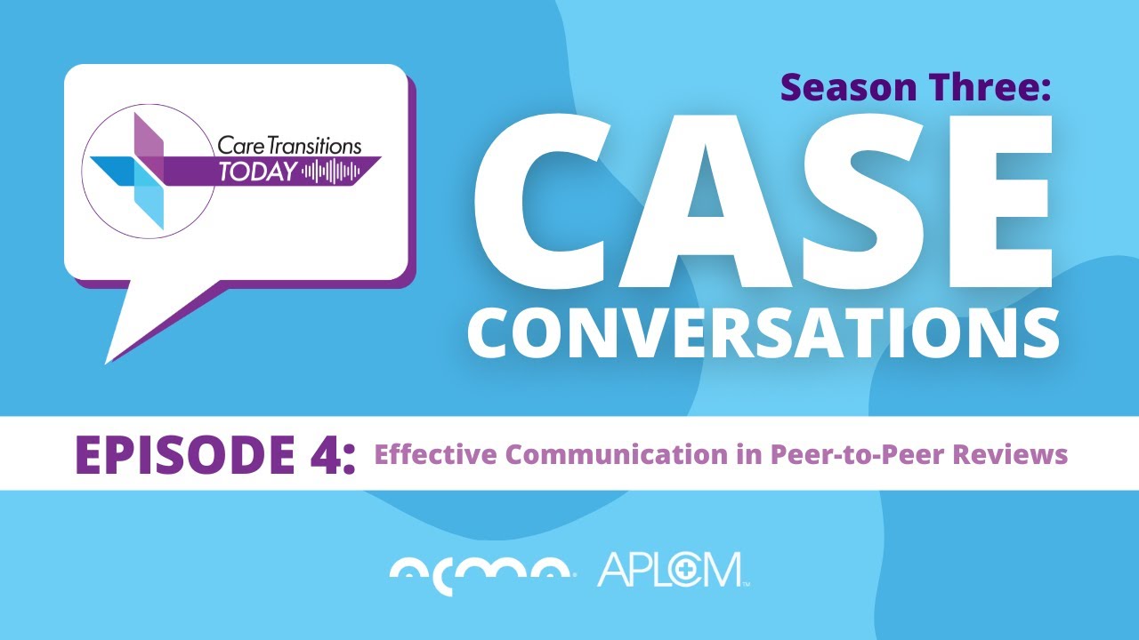 Case Conversations: Effective Communication in Peer-to-Peer Reviews ...