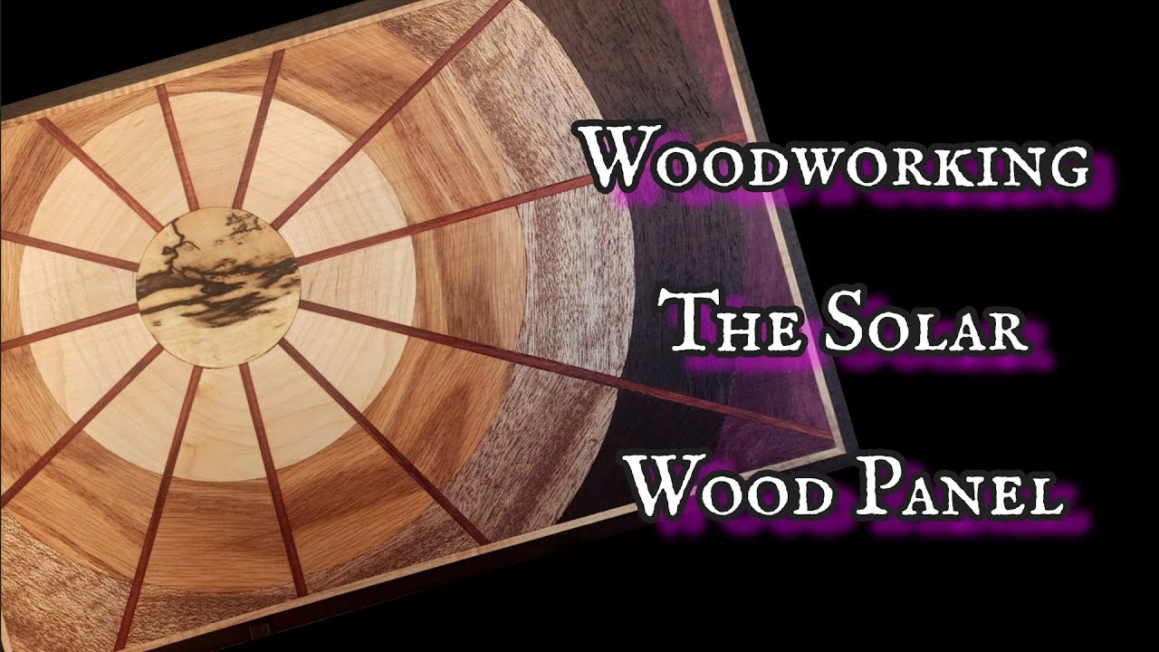 Woodworking...The Solar Wood Panel #marquetry #scrapwood #woodworking # ...