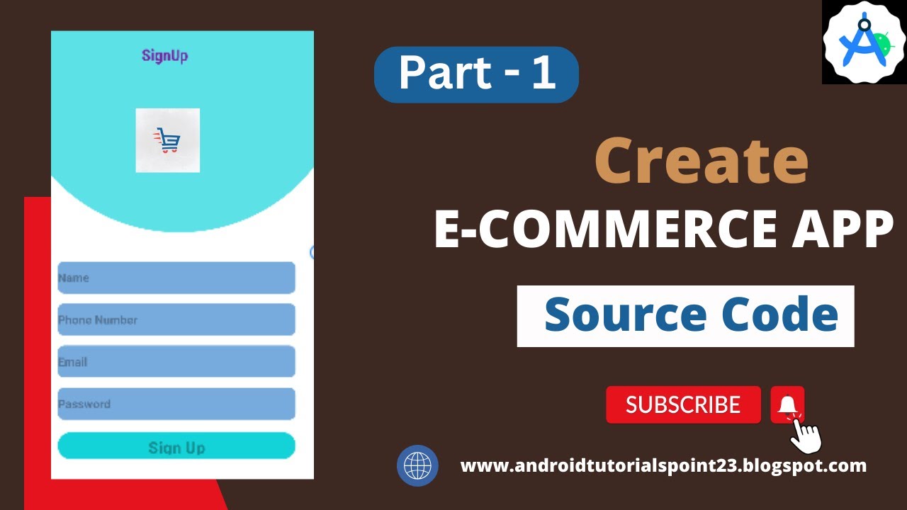 ECommerce App || Page Setup || Part - 1 || Source Code - YouTube