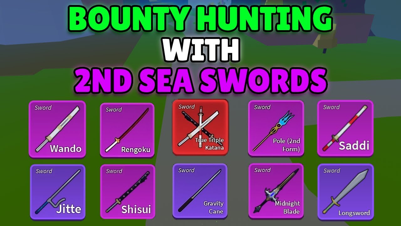 Bounty Hunting With 2ND Sea Swords In Blox Fruits Update 20 - YouTube