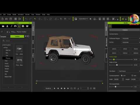 How to make physics toolbox wheel rolling car | with iclone - YouTube