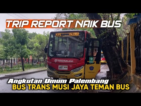 TRIP REPORT NAIK BUS‼️TRANS MUSI JAYA TEMAN BUS PALEMBANG - YouTube