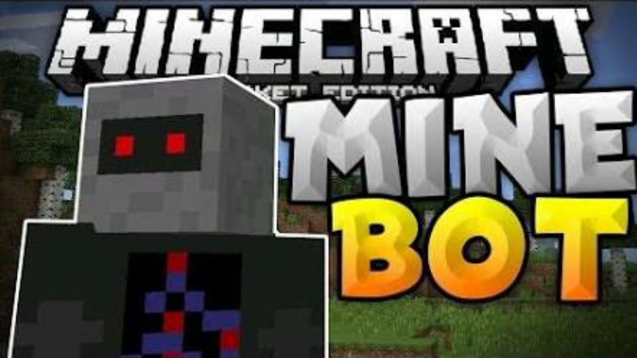 Minebot for Minecraft pe (Pocket Edition) - YouTube
