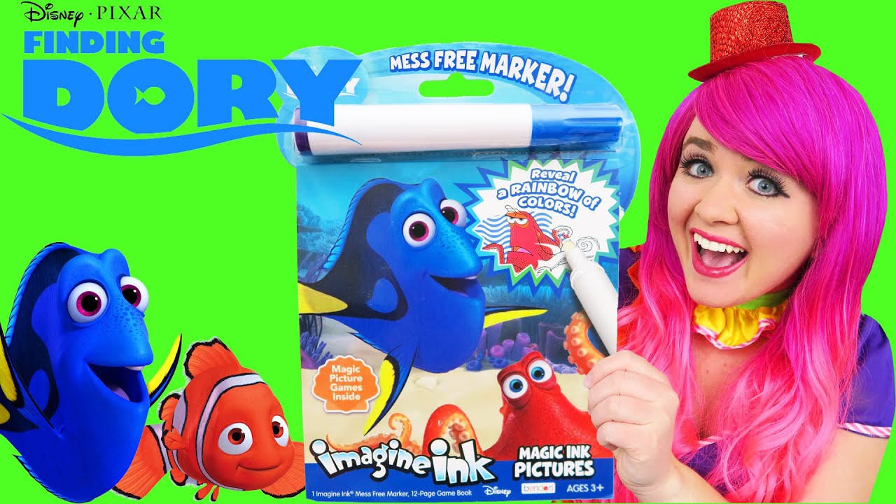 Coloring Finding Dory Magic Reveal Ink Coloring Book | Imagine Ink ...
