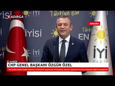 CHP Lideri Özel, Yargıtay Cumhuriyet Başsavcılığı’na Muhsin Şentürk’ün Atanmasıyla İlgili Konuştu