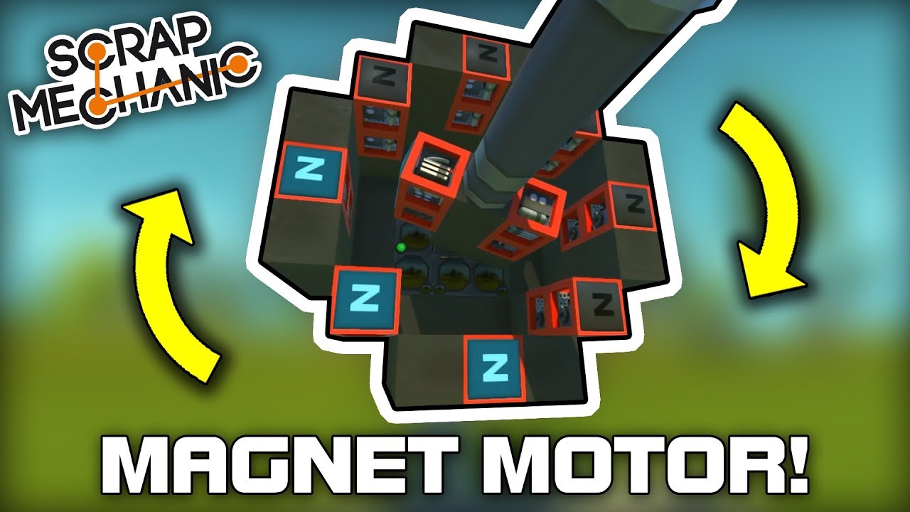 Magnet Powered "Real" Electric Motors! (Scrap Mechanic #287) - YouTube