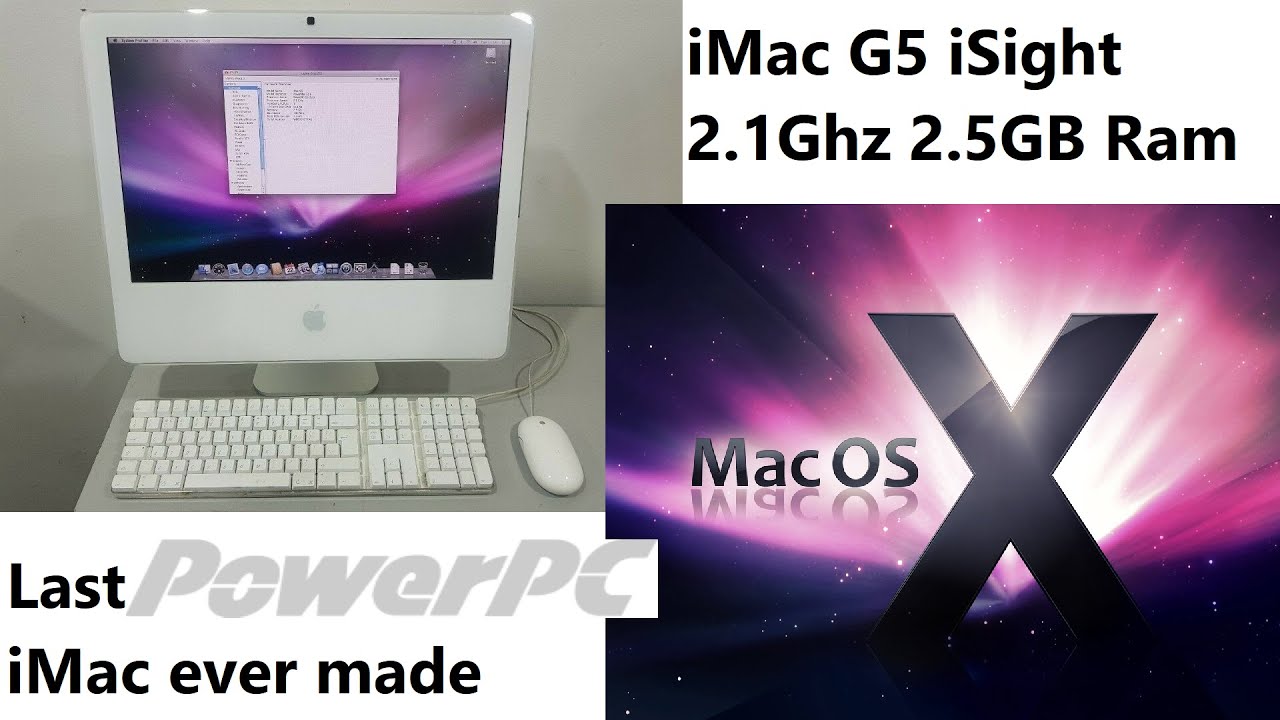 Is this the last PowerPC Mac ever made? - 2005 iSight iMac G5 - YouTube