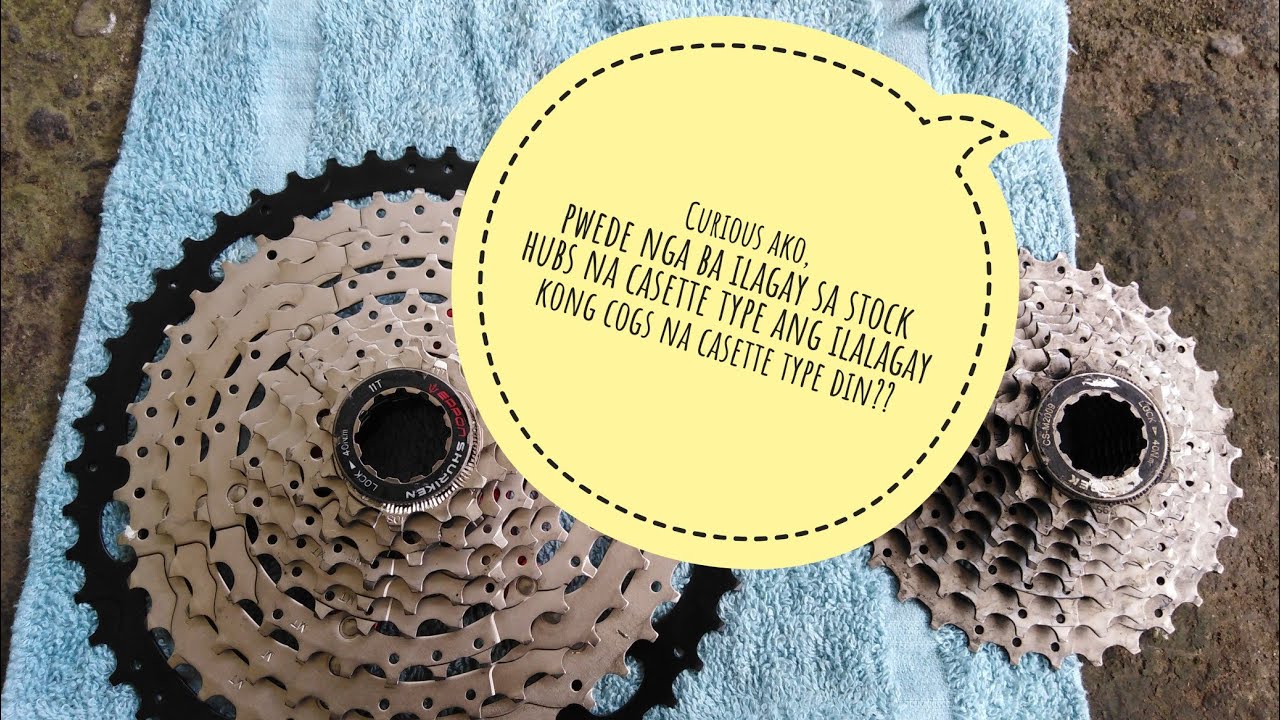 Stock hubs try natin ang cassette type na cogs - YouTube