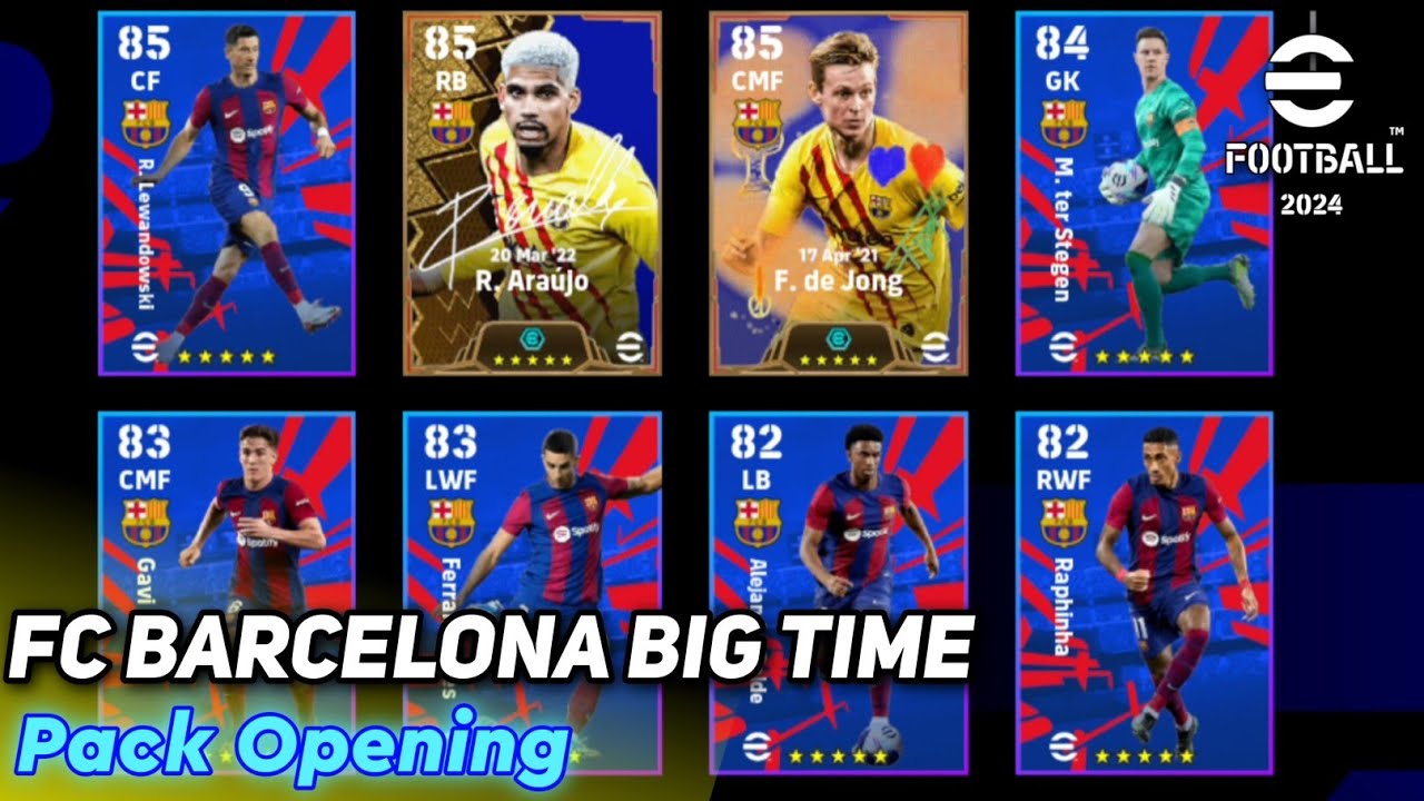 fc-barcelona-big-time-pack-insane-pack-opening-efootball-2024