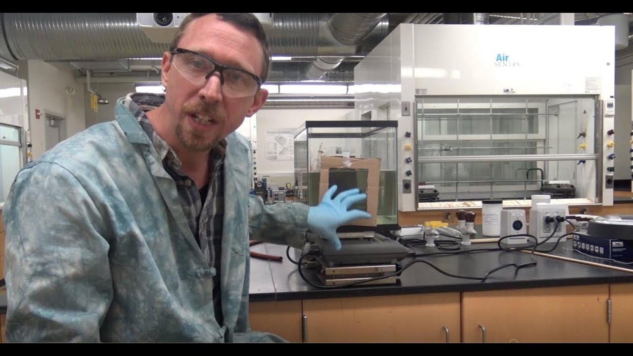 Professor Davis Tests His Polarimetry Demo for Class - YouTube
