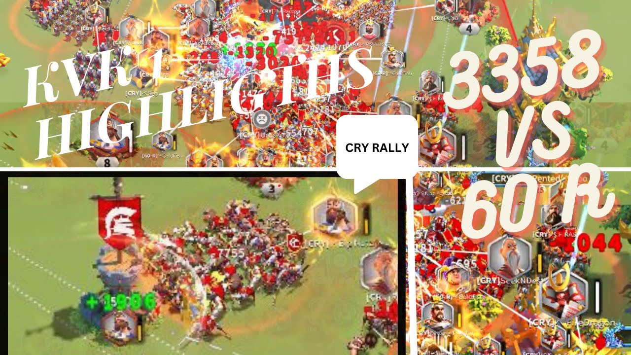 KVK 1 HIGHLIGHT | 3358 VS 60 R FLAG | KINGS LAND | RISE OF KINGDOMS ...