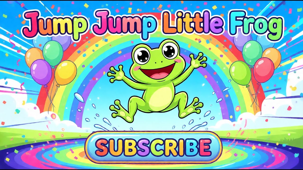 Jump Jump Little Frog | Kids Action Song | Jump & Hop Nursery Rhyme ...