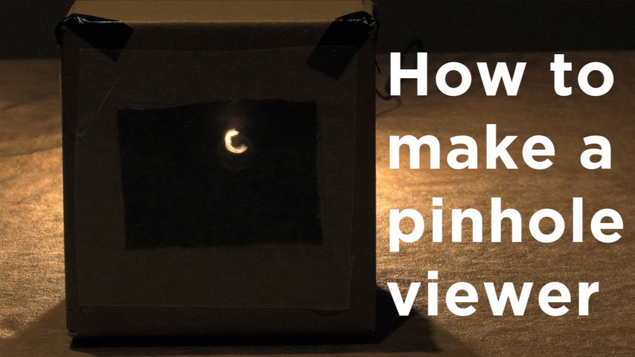 How to make a pinhole viewer with everyday household items - YouTube