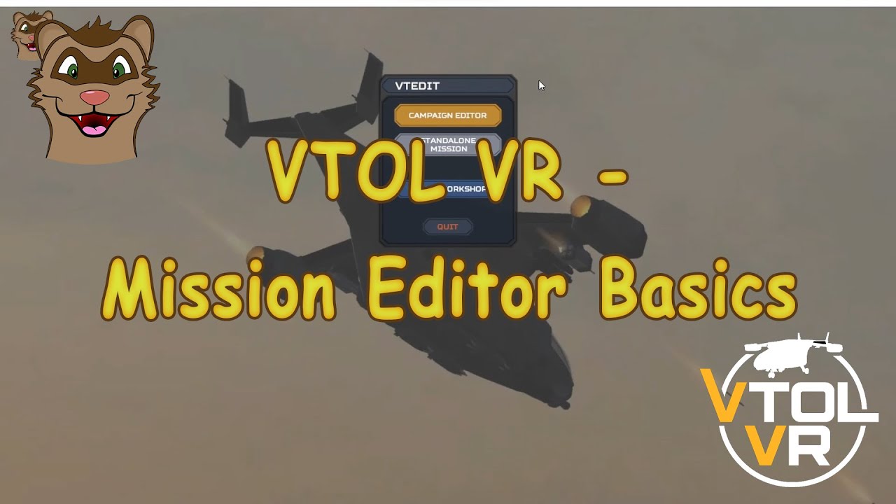 VTOL VR - Mission Editor Basics Tutorial - YouTube