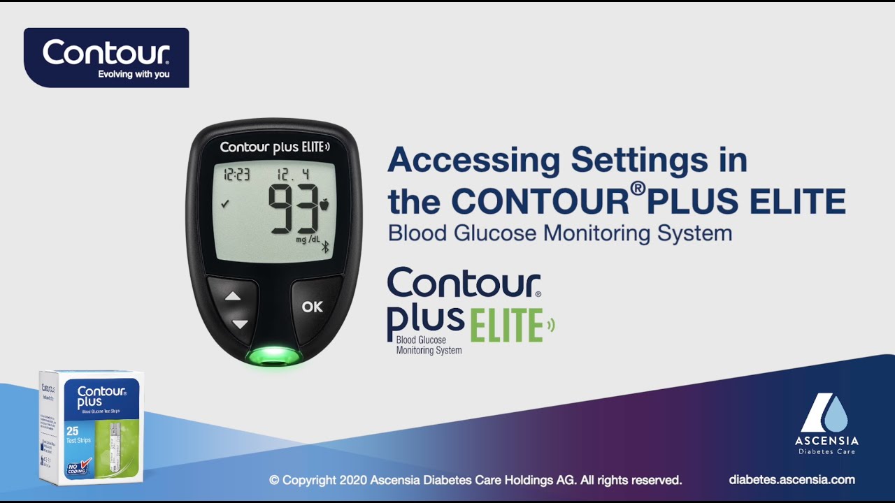Accessing Settings | CONTOUR PLUS ELITE | mg/dl | APAC (en_EN) - YouTube