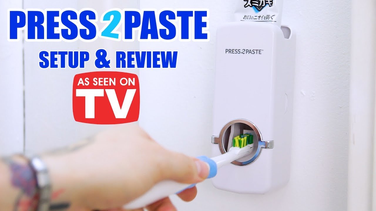 Press 2 Paste Toothpaste Dispenser Review | What!? What!? - YouTube