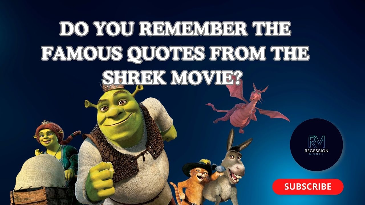 Do you remember these famous quotes from the Shrek movie? | Do You Know ...