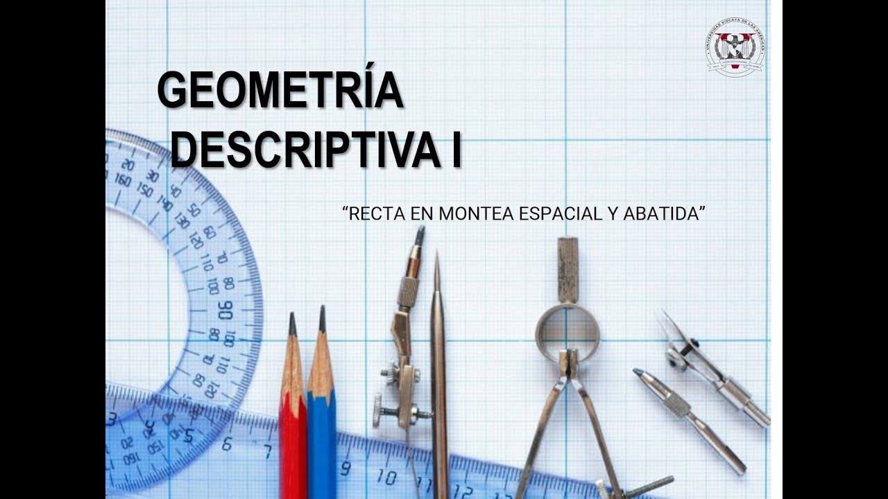 RECTA EN MONTEA ESPACIAL Y ABATIDA. GEOMETRIA DESCRIPTIVA. - YouTube