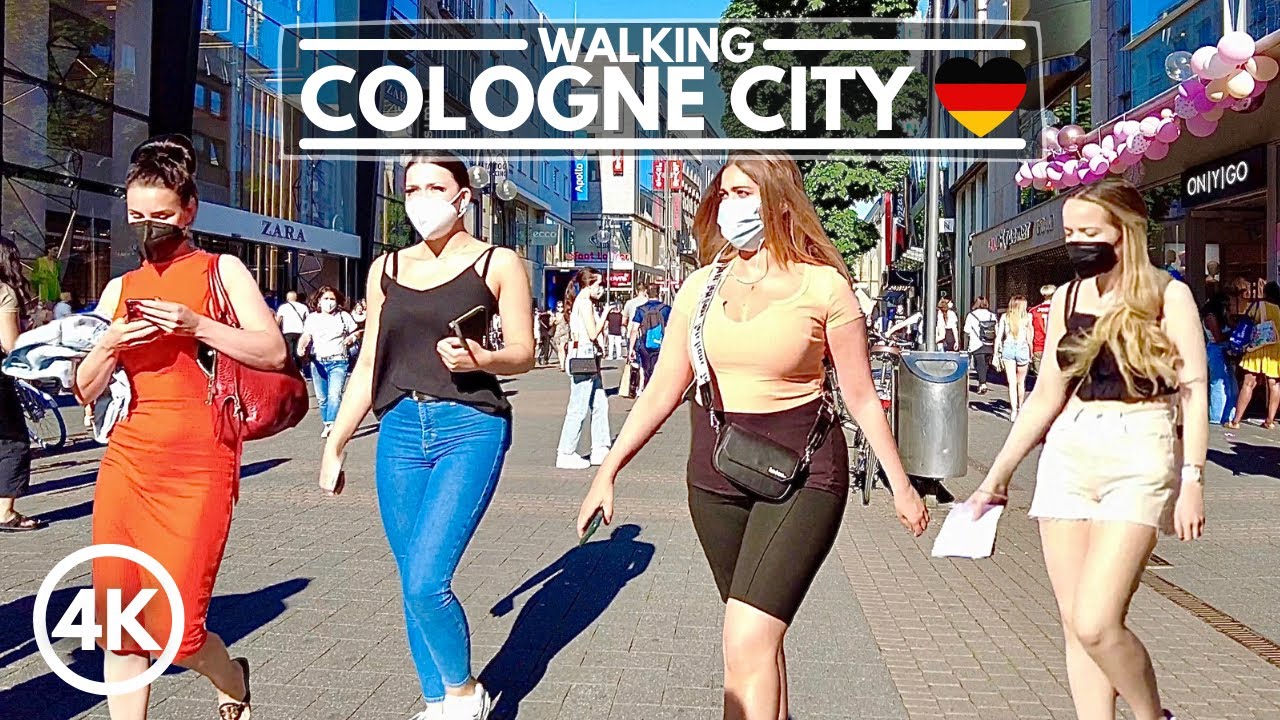 🇩🇪 GERMANY COLOGNE City Center Summer Walking Tour | 4K | June 2021 ...