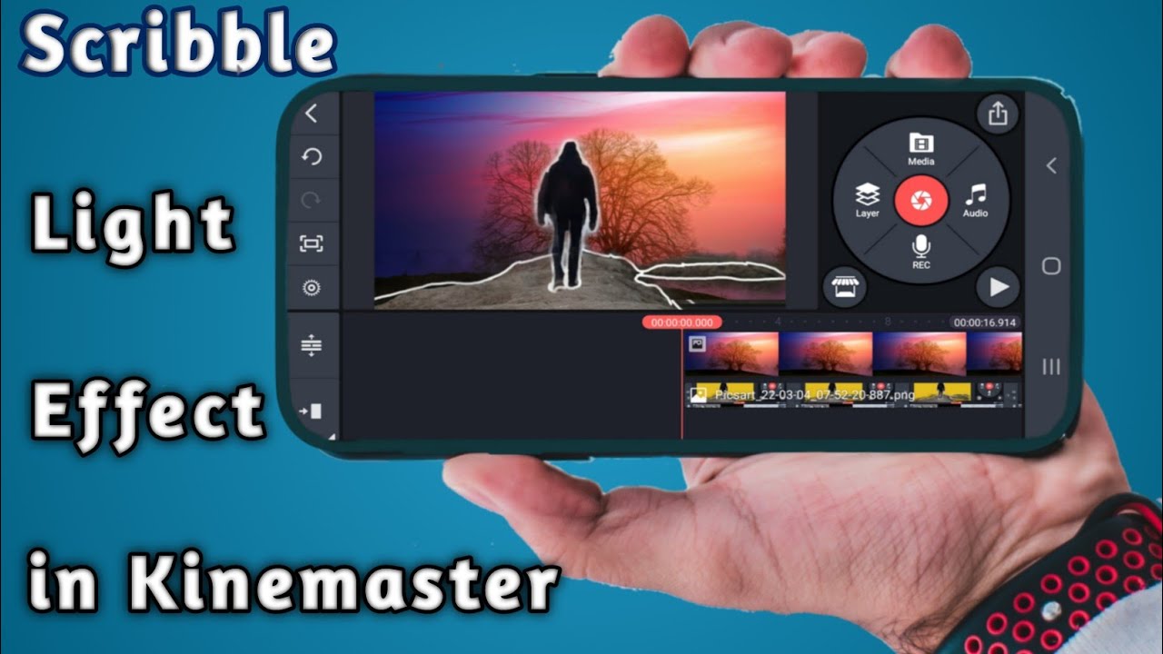 Scribble Light Effect in Kinemaster | Light Effect Tutorial in ...